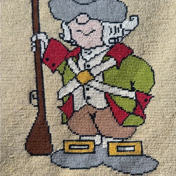 Bucilla | Art | Vintage Bucilla Handmade Needlepoint Revolutionary War ...